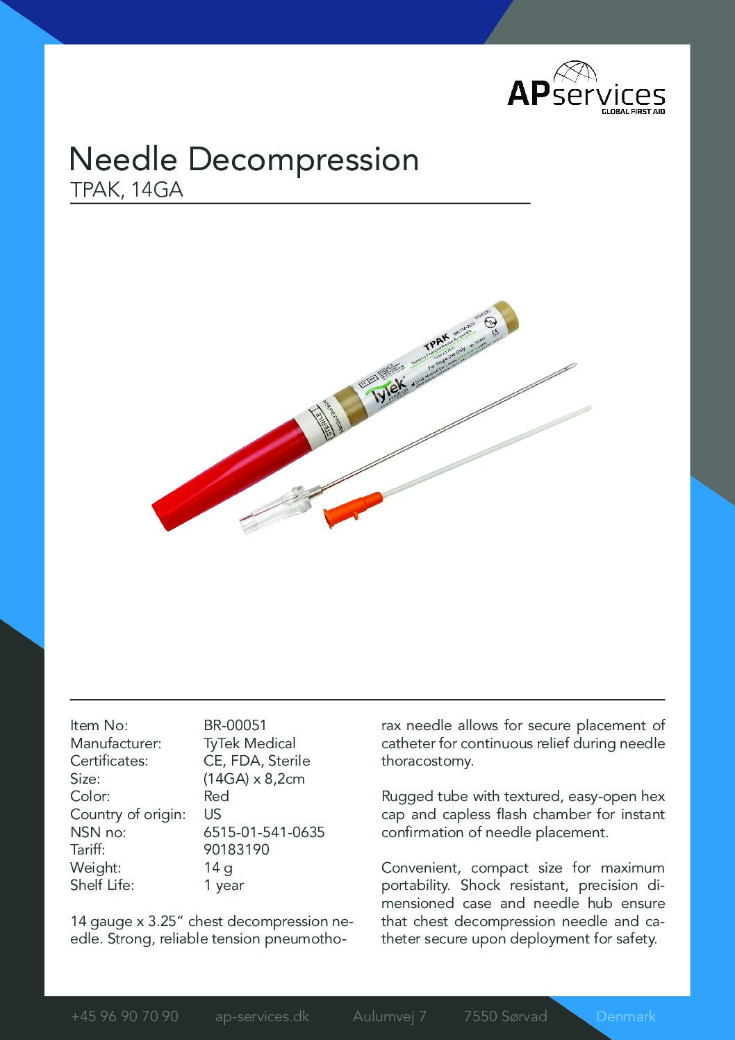 TPAK ND-nål – TM RESCUE